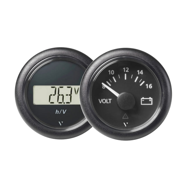 Veratron Viewline Voltmeters & Hour Counter Gauges - Furneaux Riddall