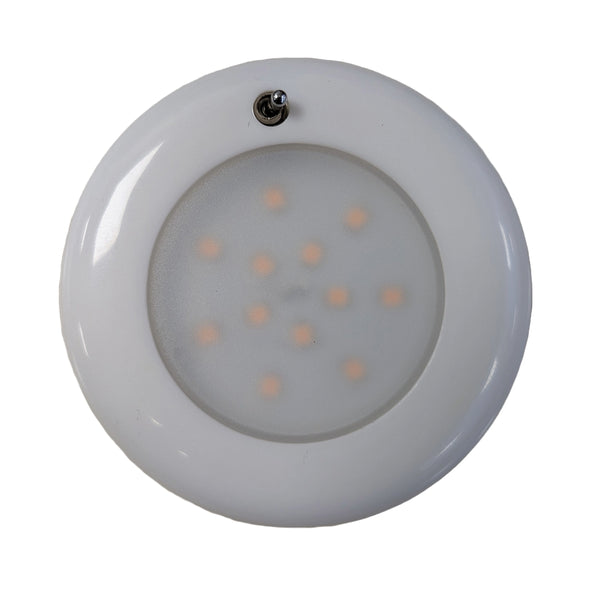 Recessed Mount LED Ceiling Light White Finish - Switched - Furneaux Riddall