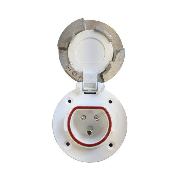 Cruiser Shore Power Stainless Steel Socket 16A - Furneaux Riddall