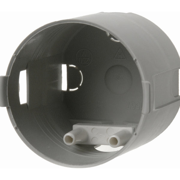 Berker Contact Protection Box with Strain Relief - Grey - Furneaux Riddall