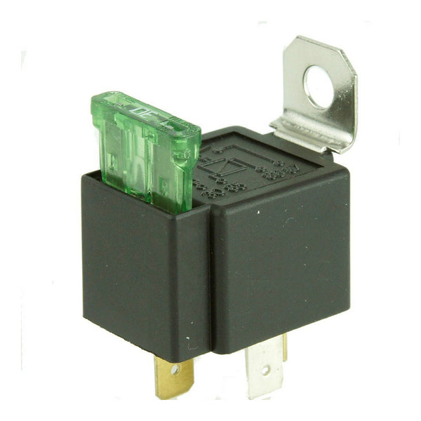 24V 15A 4 Pin Normally Open Mini Relay with Fuse - Furneaux Riddall