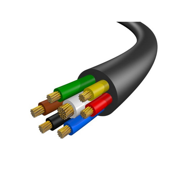7 Core Thin Wall Cable 1mm/17 AWG 16.5A - Select Reel Size - Furneaux ...
